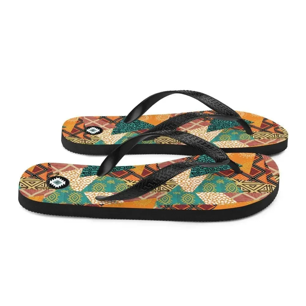 African Patchwork Flip Flops – The Global Wanderer