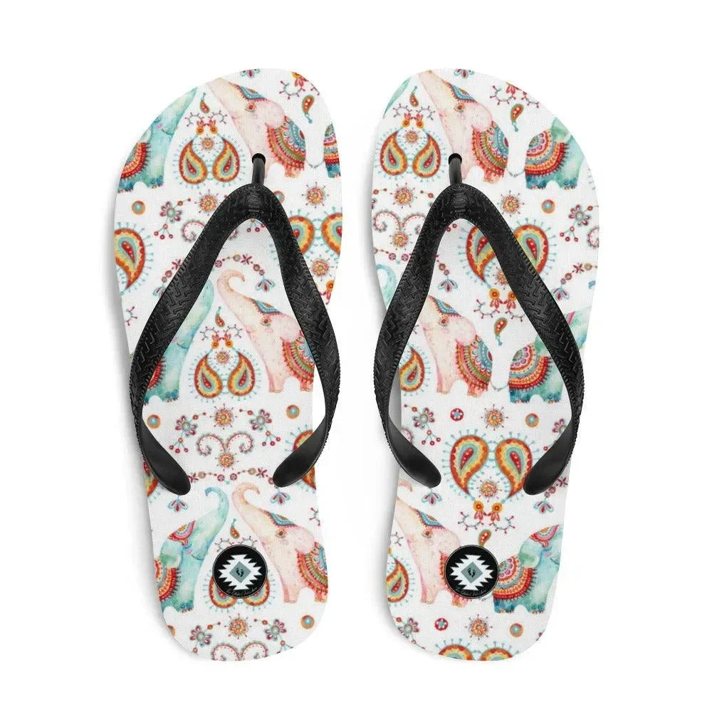 Indian Elephants Flip Flops | Globally Inspired Beach Sandals – The ...