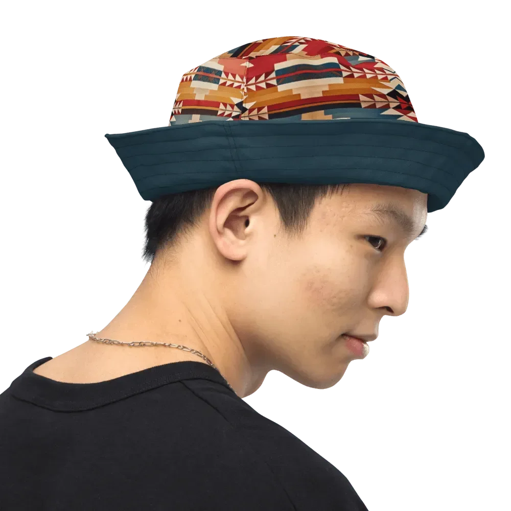 Native American Sunset Reversible Bucket Hat – The Global Wanderer