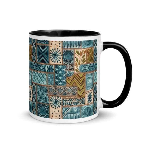 Lagoon Current Tapa Cloth Mug | Globally Inspired Ceramic Mug – The ...