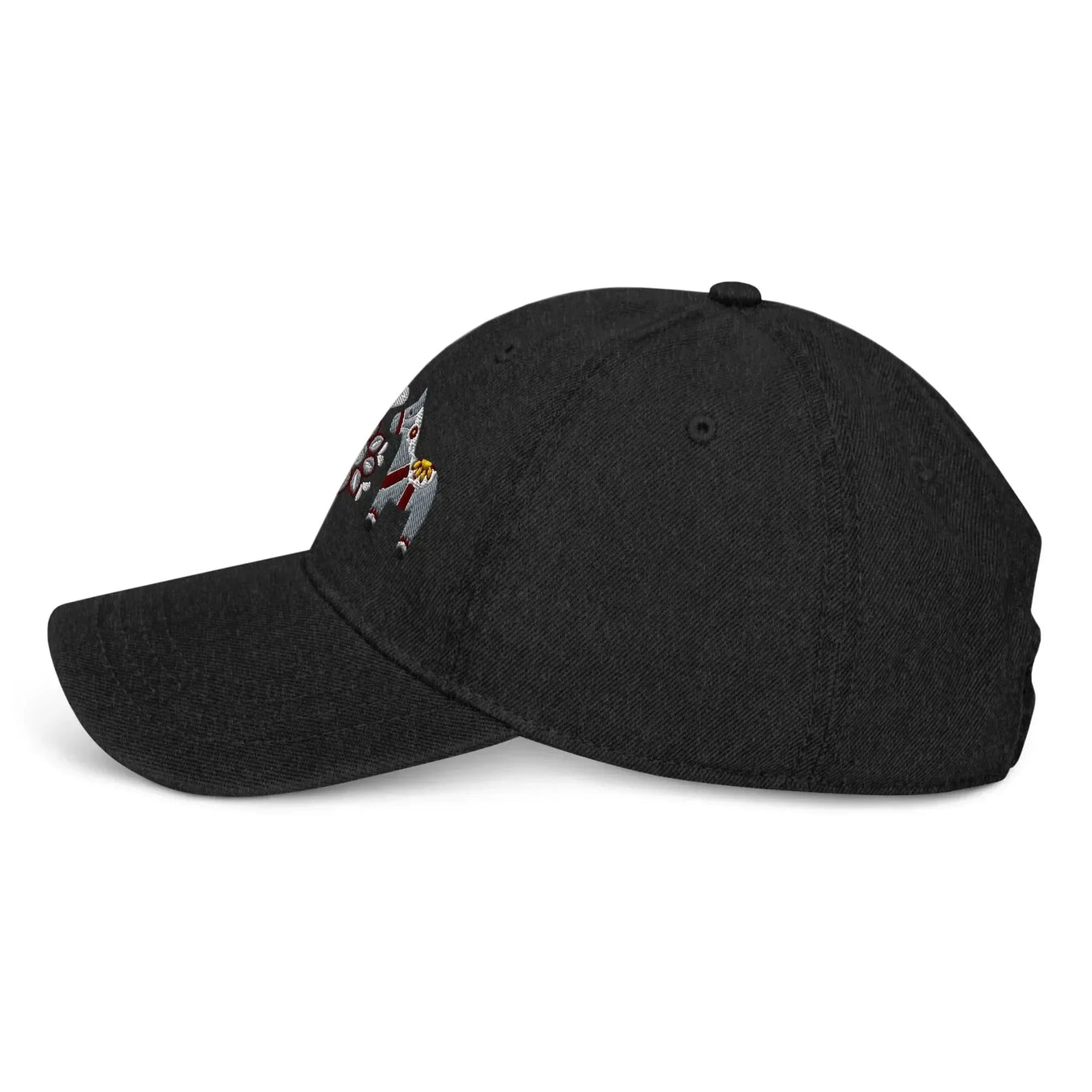 Swedish Dala Horse Embroidered Denim Dad Hat - Gray – The Global Wanderer