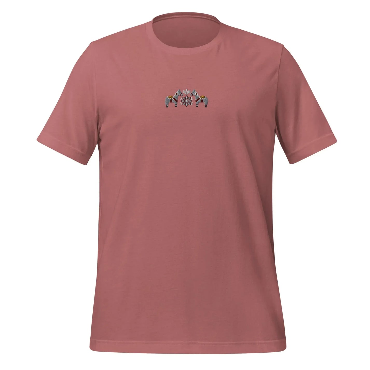 Swedish Gray Dala Horse Embroidered T-Shirt – The Global Wanderer