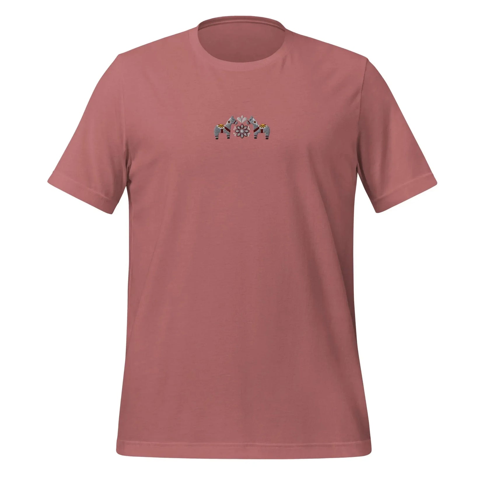 Swedish Gray Dala Horse Embroidered T-Shirt – The Global Wanderer