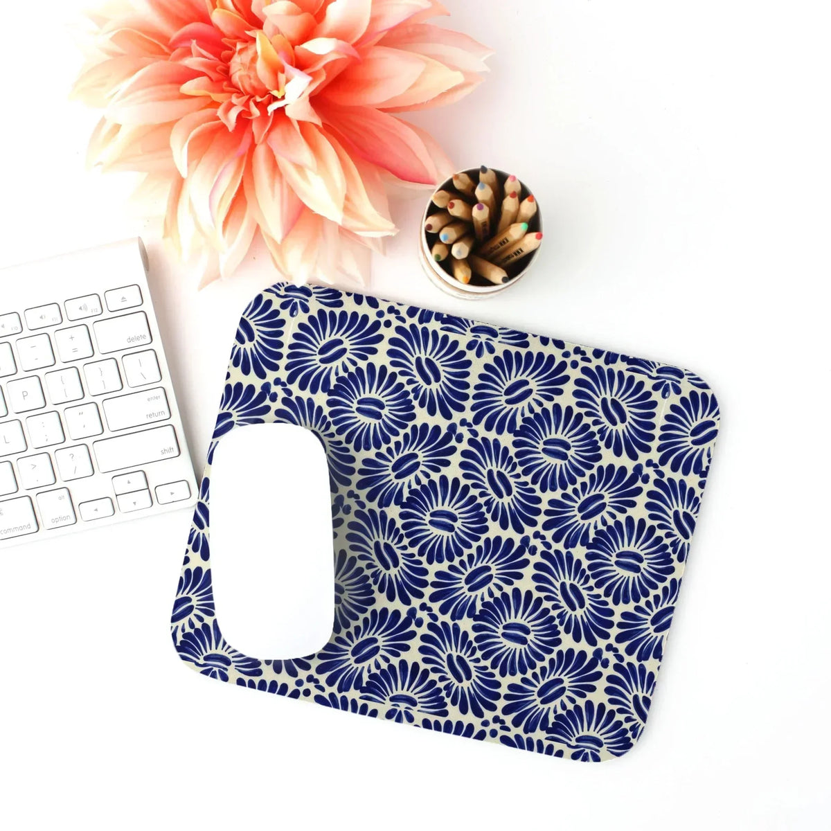 Tlaxcala Talavera Tile Mouse Pad | Globally Inspired Mouse Pad – The ...