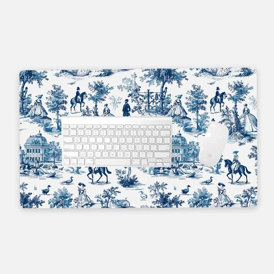 Toile de Versailles Desk Mat | Globally Inspired Desk Mat – The Global ...