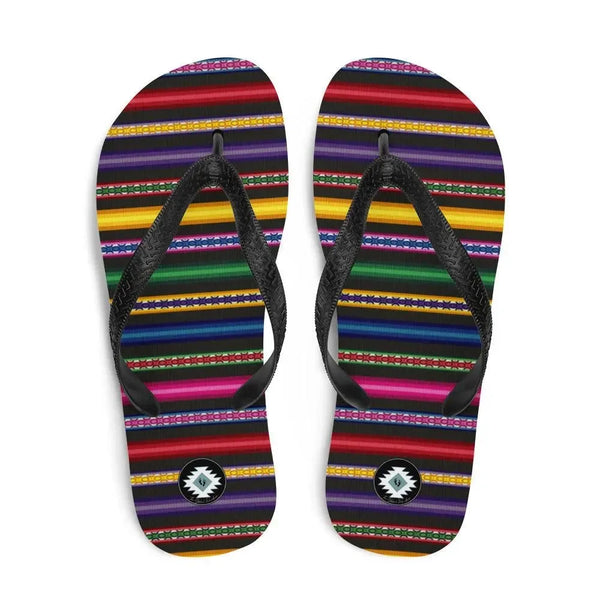 Peruvian Print Flip Flops | Globally Inspired Beach Sandals – The ...