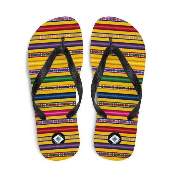 Peruvian Print Flip Flops | Globally Inspired Beach Sandals – The ...