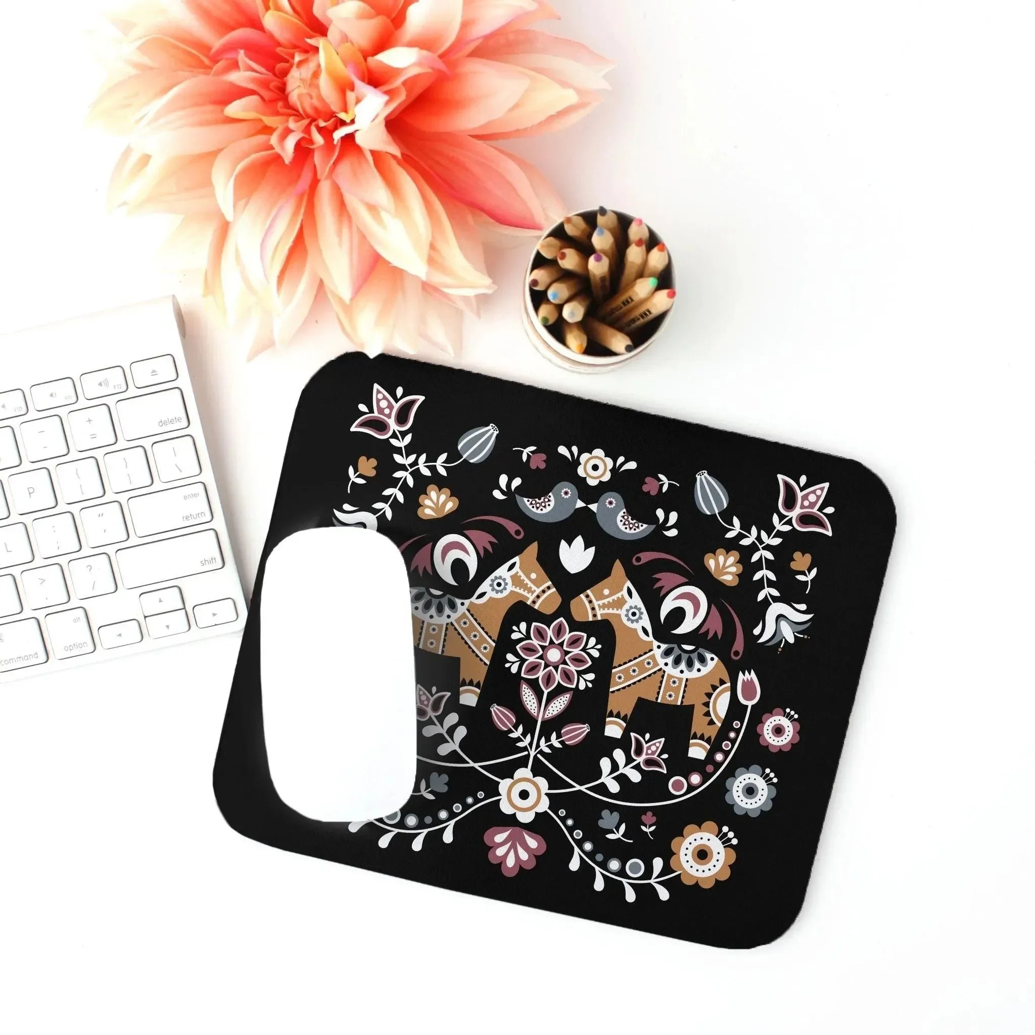 Swedish Dala Horse Mouse Pad – The Global Wanderer