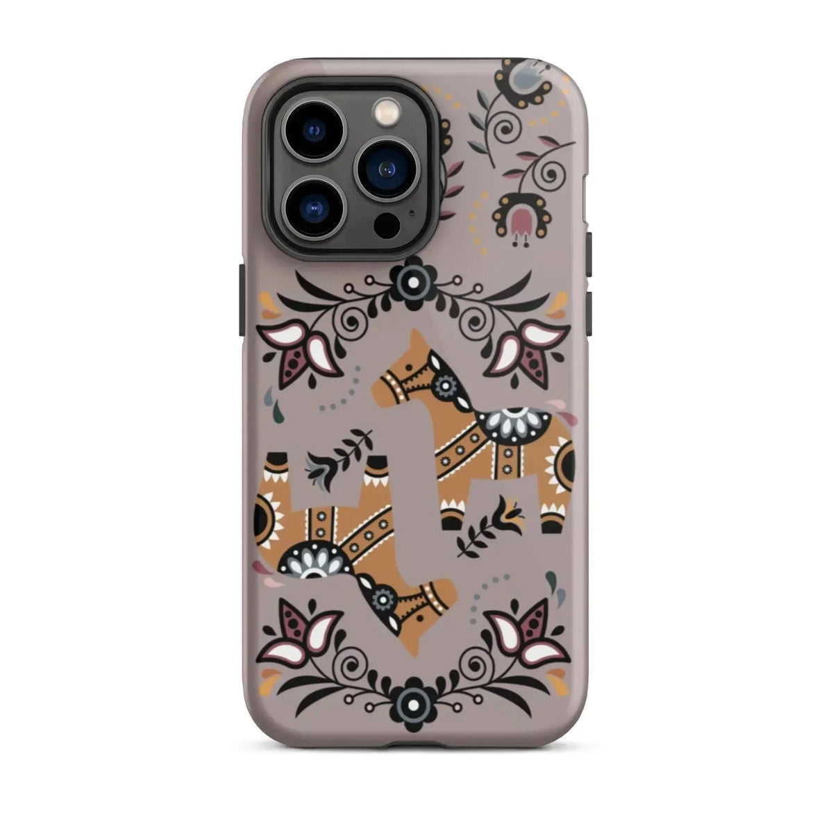 Swedish Dala Horse Tough iPhone Case | Globally Inspired iPhone Case ...