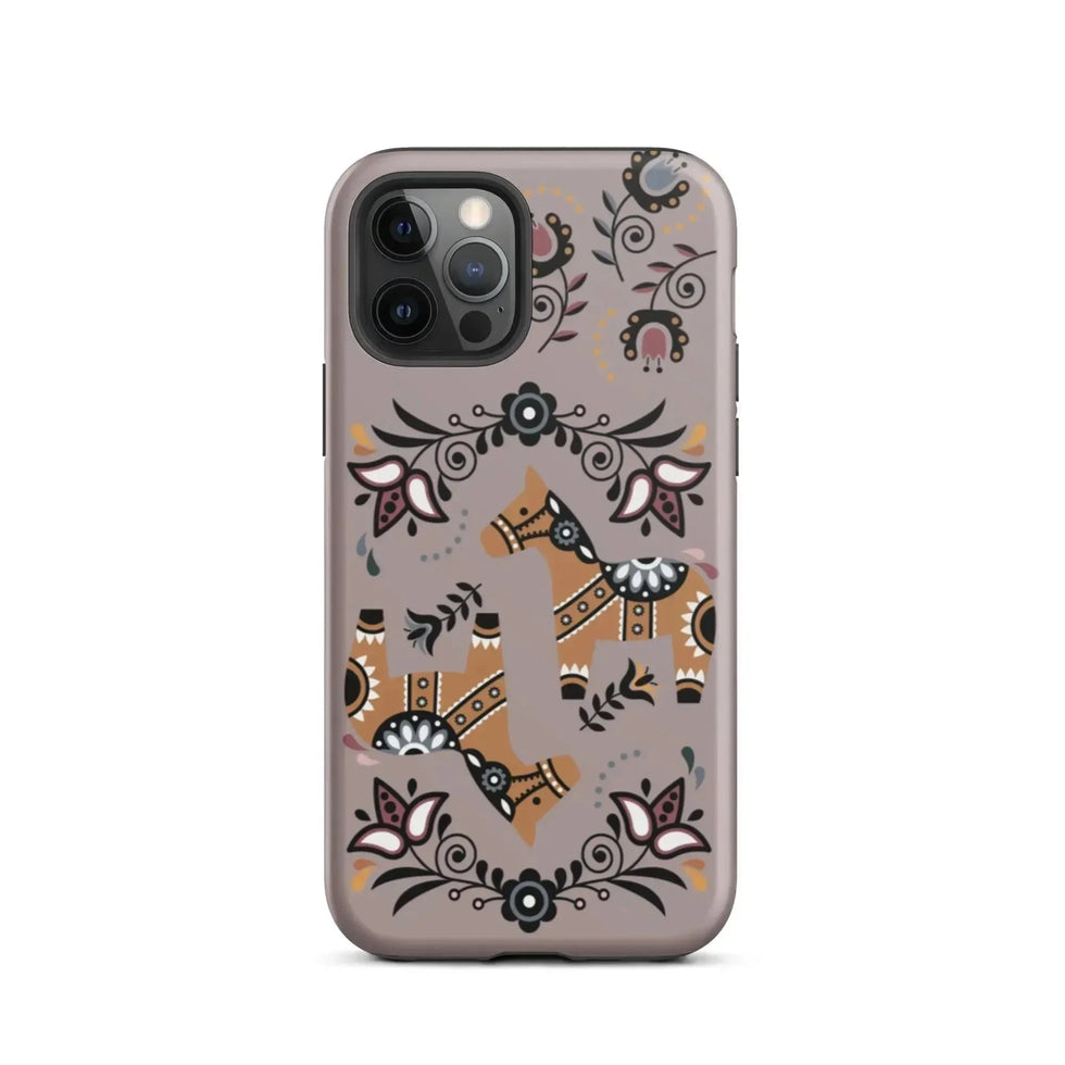 Swedish Dala Horse Tough iPhone Case – The Global Wanderer