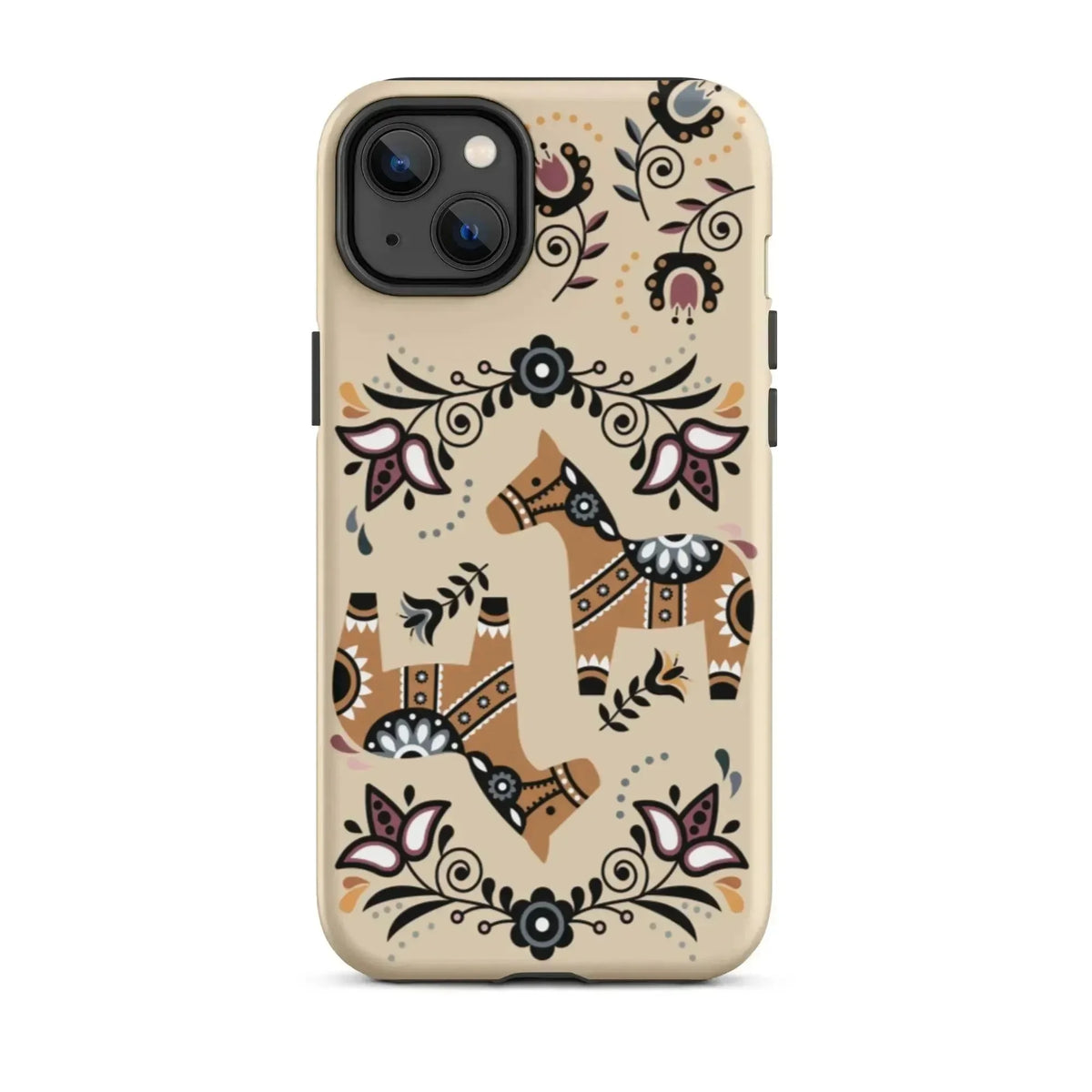 Swedish Dala Horse Tough iPhone Case | Globally Inspired iPhone Case ...